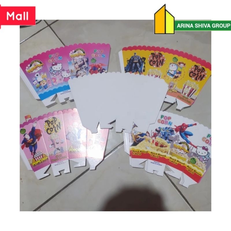 Jual 400 LEMBAR KERTAS POPCORN 12 × 6 BAHAN IVORI PUTIH | BOX KEMASAN ...