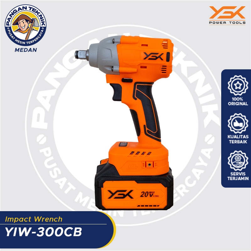 Jual BRUSHLESS CORDLESS IMPACT WRENCH YASUKA YIW-300 CB | IMPACT BUKA ...