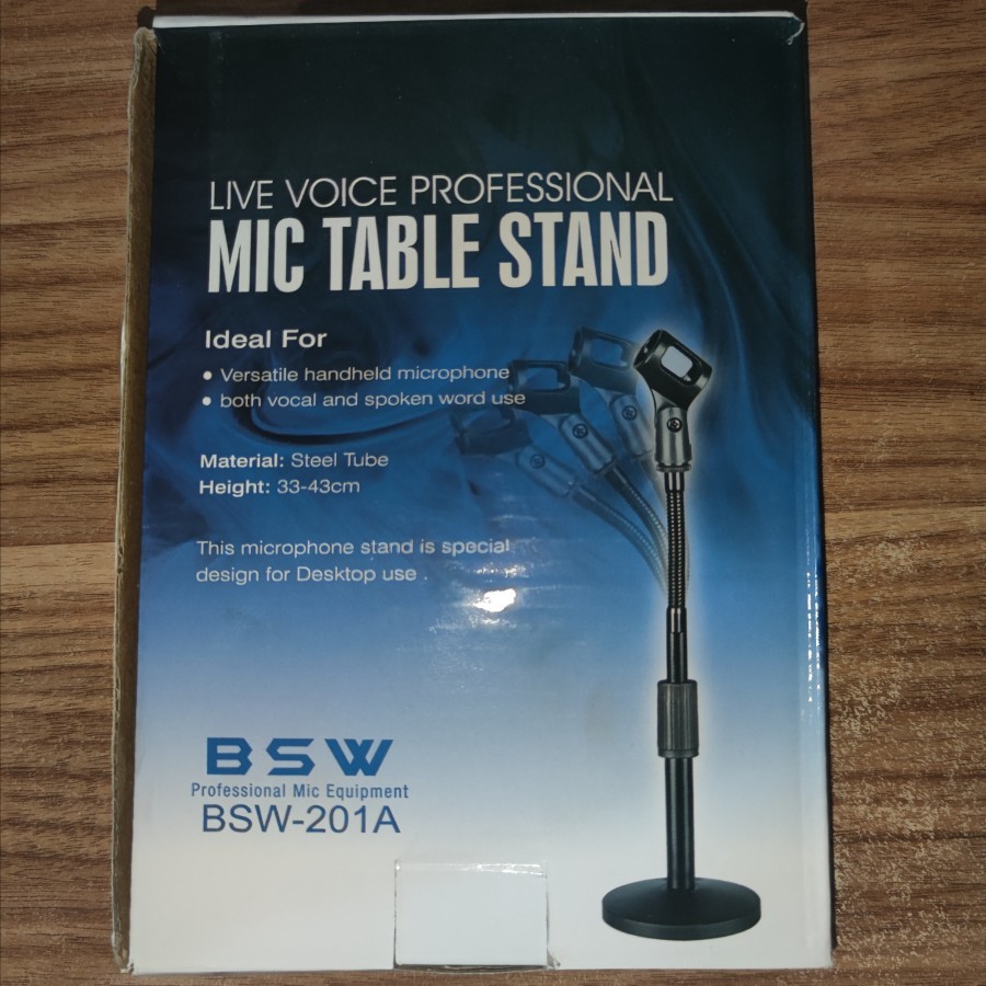 Jual STAND MIC / TIANG MICROPHONE MEJA BSW 201-A | Shopee Indonesia