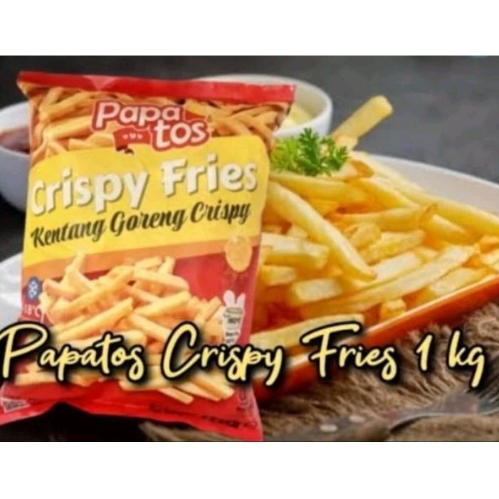 Jual Papatos Kentang Goreng Crispy Premium 1kg/Papatos Crispy Fries 1kg ...