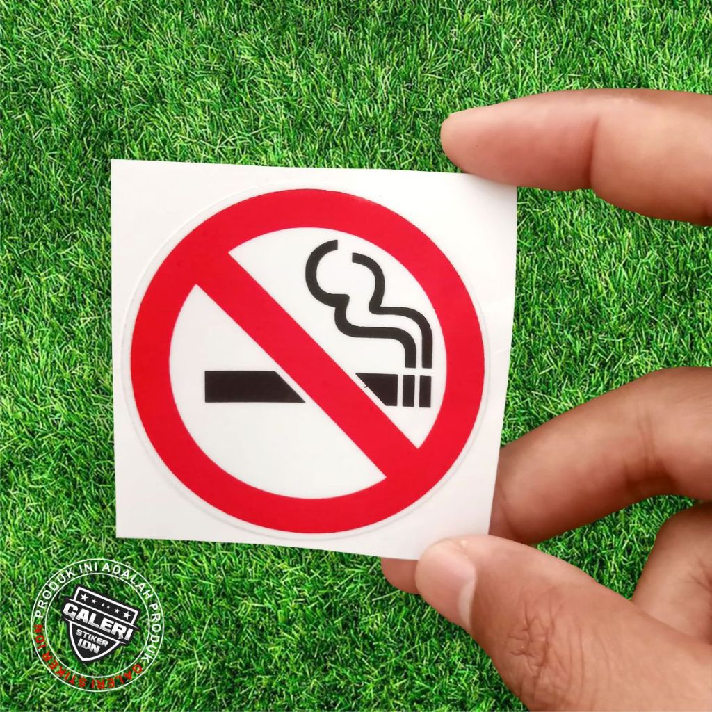 Jual stiker no smoking stiker dilarang merokok stiker printcut | Shopee ...
