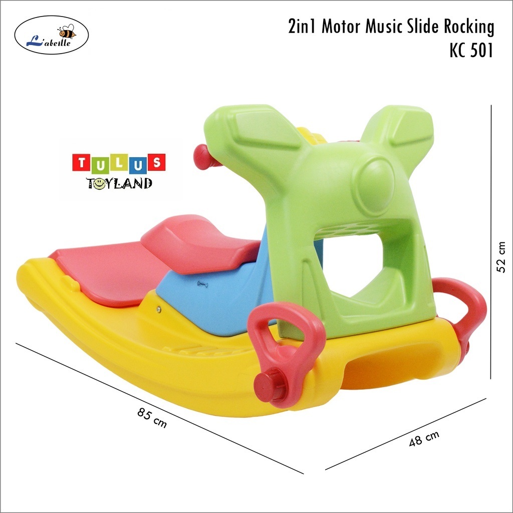 Jual Perosotan Labeille Motor 2 in 1 Slide and Rocker KC 501 Mainan ...