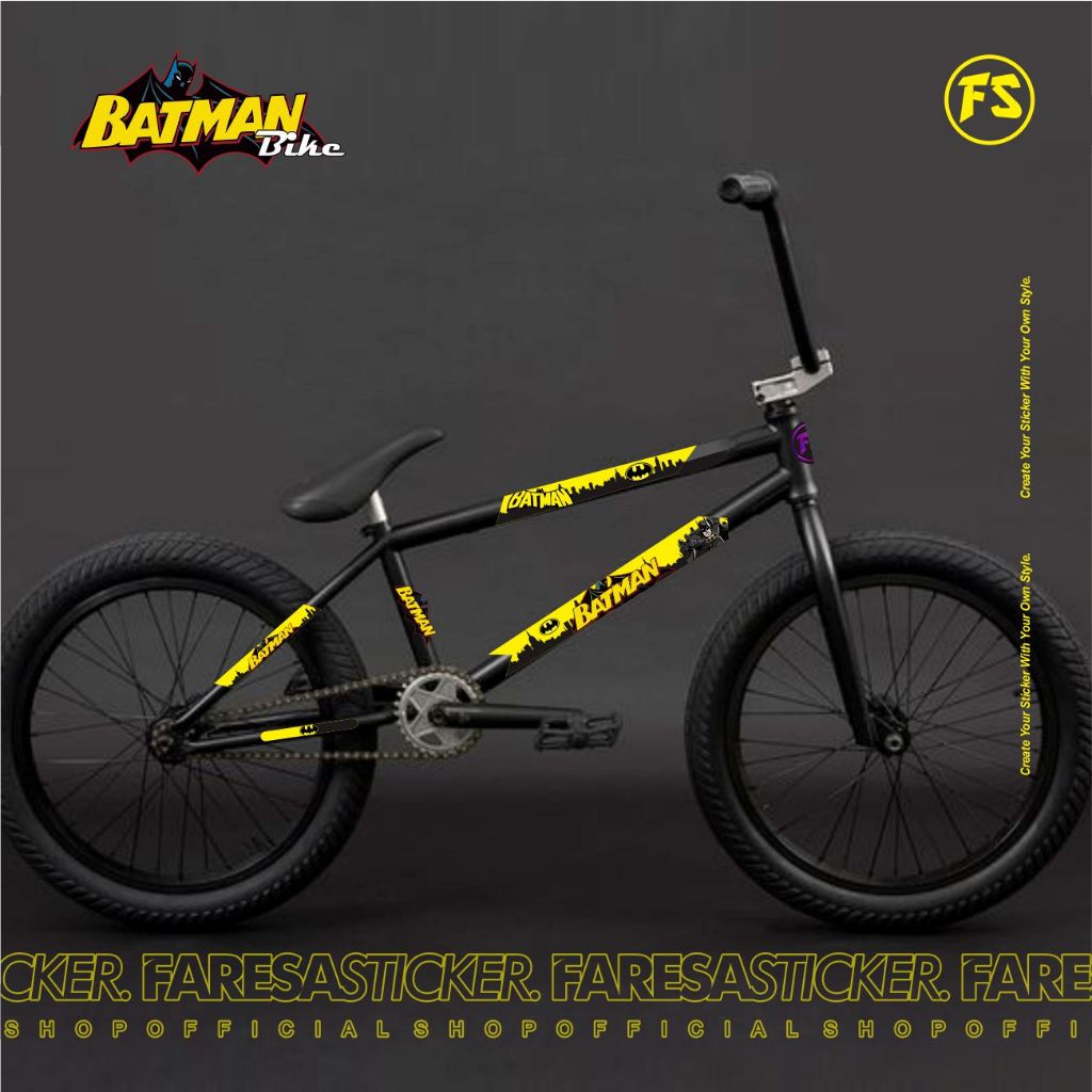 Jual Sticker Variasi SEPEDA | BMX, MTB, ALL BIKE, DLL | Sticker BATMAN, SUPERMAN, SPIDERMAN, Dll ...