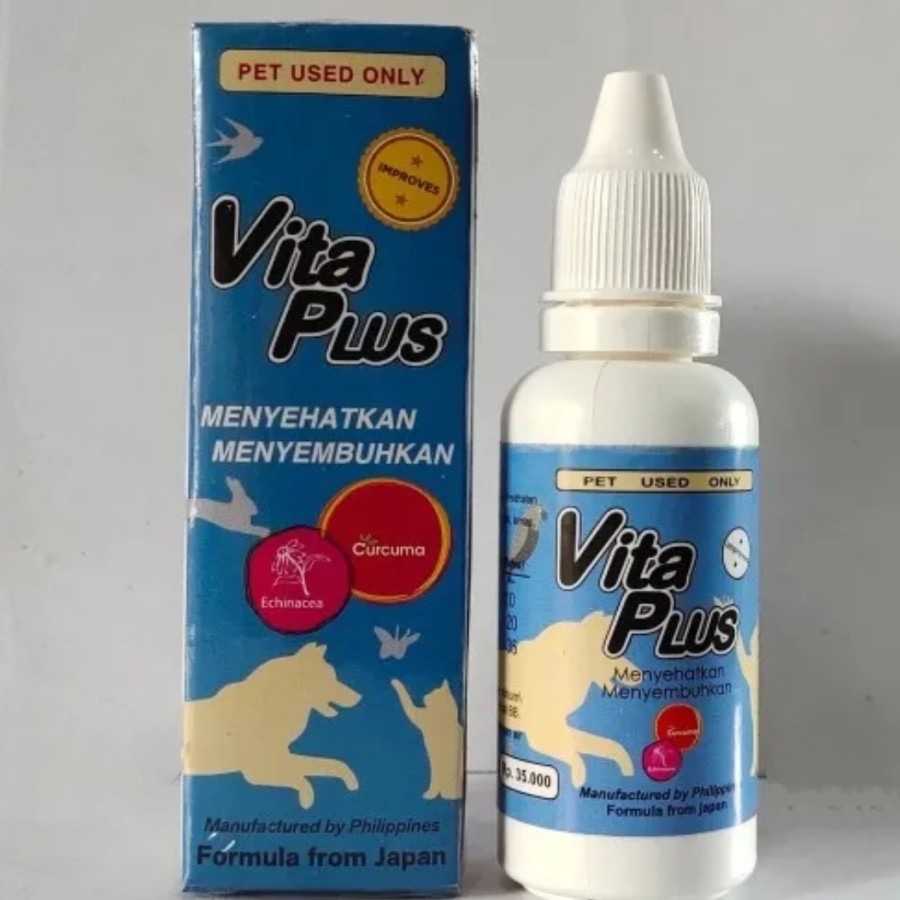 Jual VITAPLUS 30 MLVITAMIN KUCING ANJING KELINCI BURUNG AYAM | Shopee Indonesia