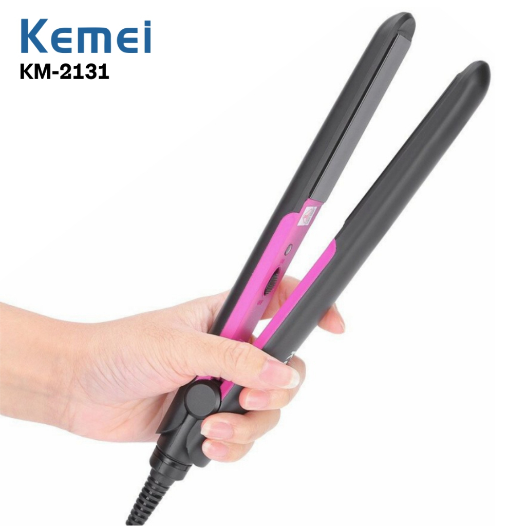 Jual KEMEI KM 2131 Hair Straightener Catokan Rambut 2in1 Catok Keriting Lurus | Shopee Indonesia