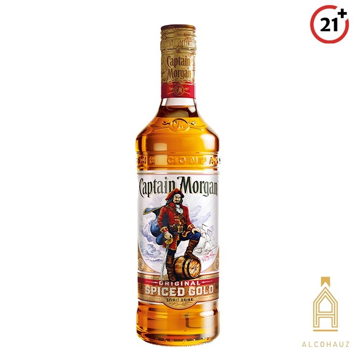 Jual ORIGINAL Captain Morgan Spiced Gold Rhum 750ml | Shopee Indonesia