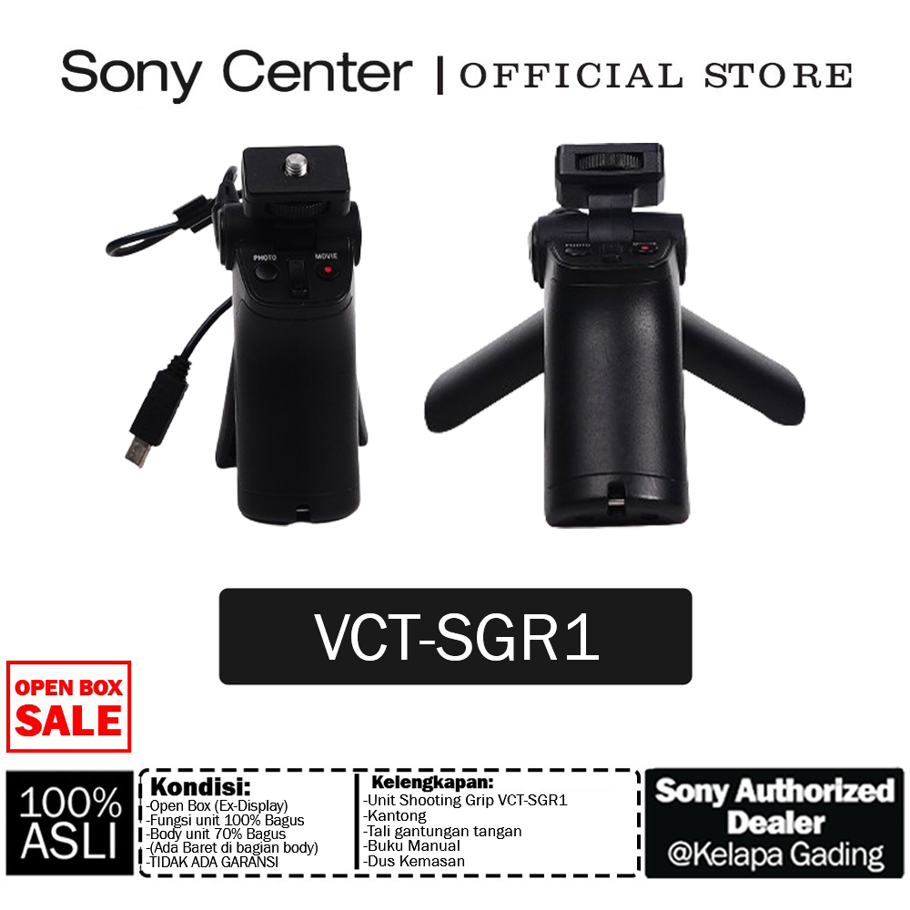 Jual SONY VCT-SGR1 Shooting Grip mini Tripod - Open Box | Shopee Indonesia