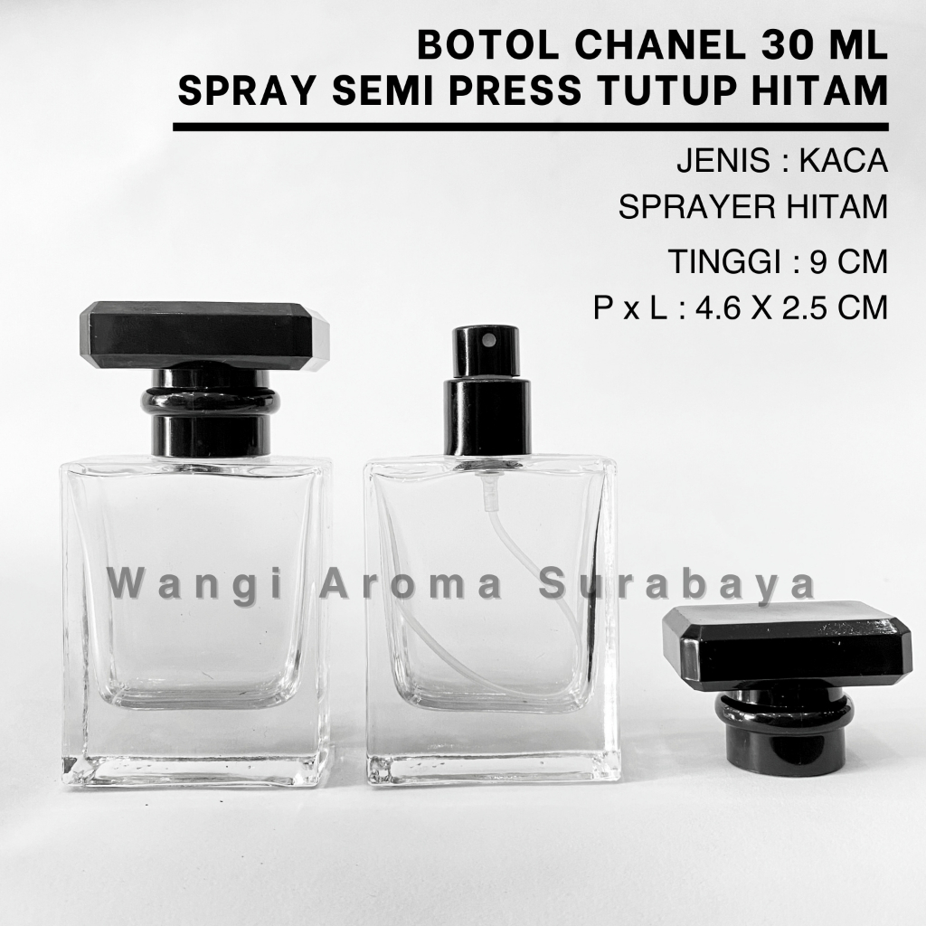 Jual Botol Parfum Chanel 30ML Spray Semi Press - Botol Parfum Chanel ...