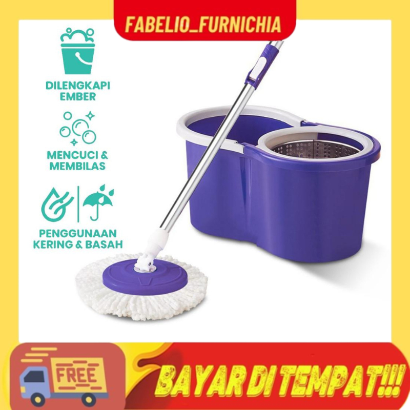 Jual Super Mop Alat Pel Lantai Putar Alat Pel Otomatis Pel Stainless ...