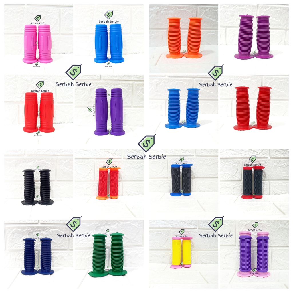 Jual HAND GRIP SEPEDA ANAK 12 14 16 18 HANFAT STANG WARNA KARET SARUNG ...