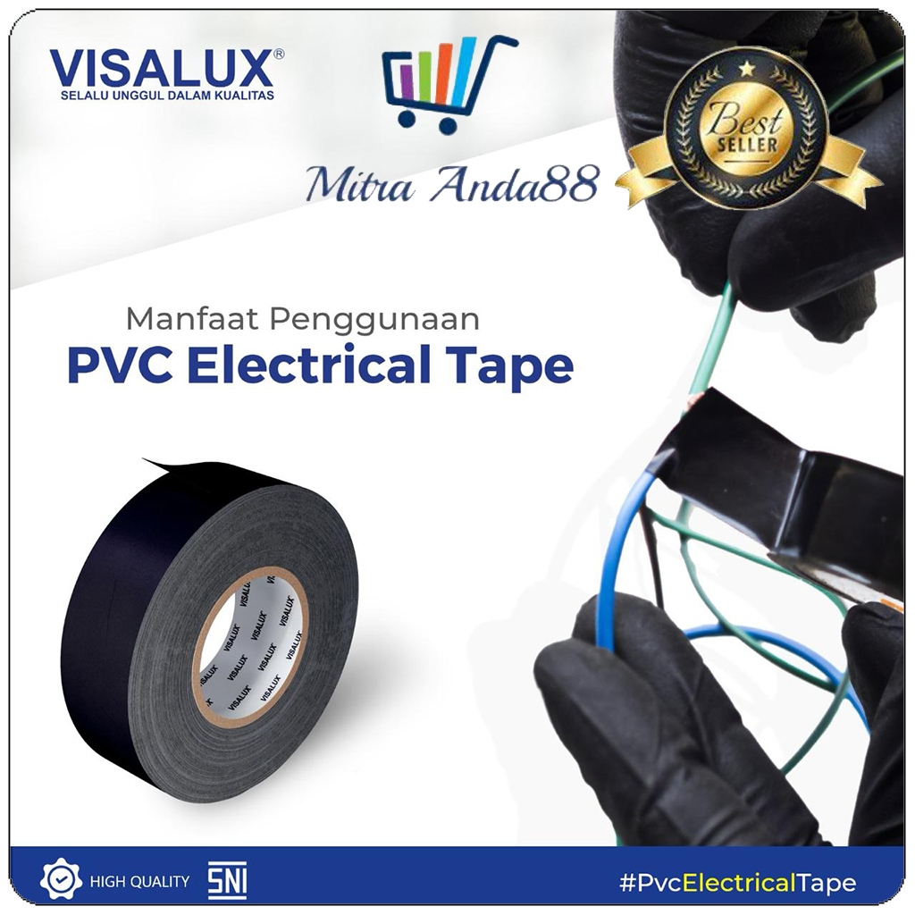 Jual Mitraanda88 Isolasi kabel listrik hitam visalux | Shopee Indonesia