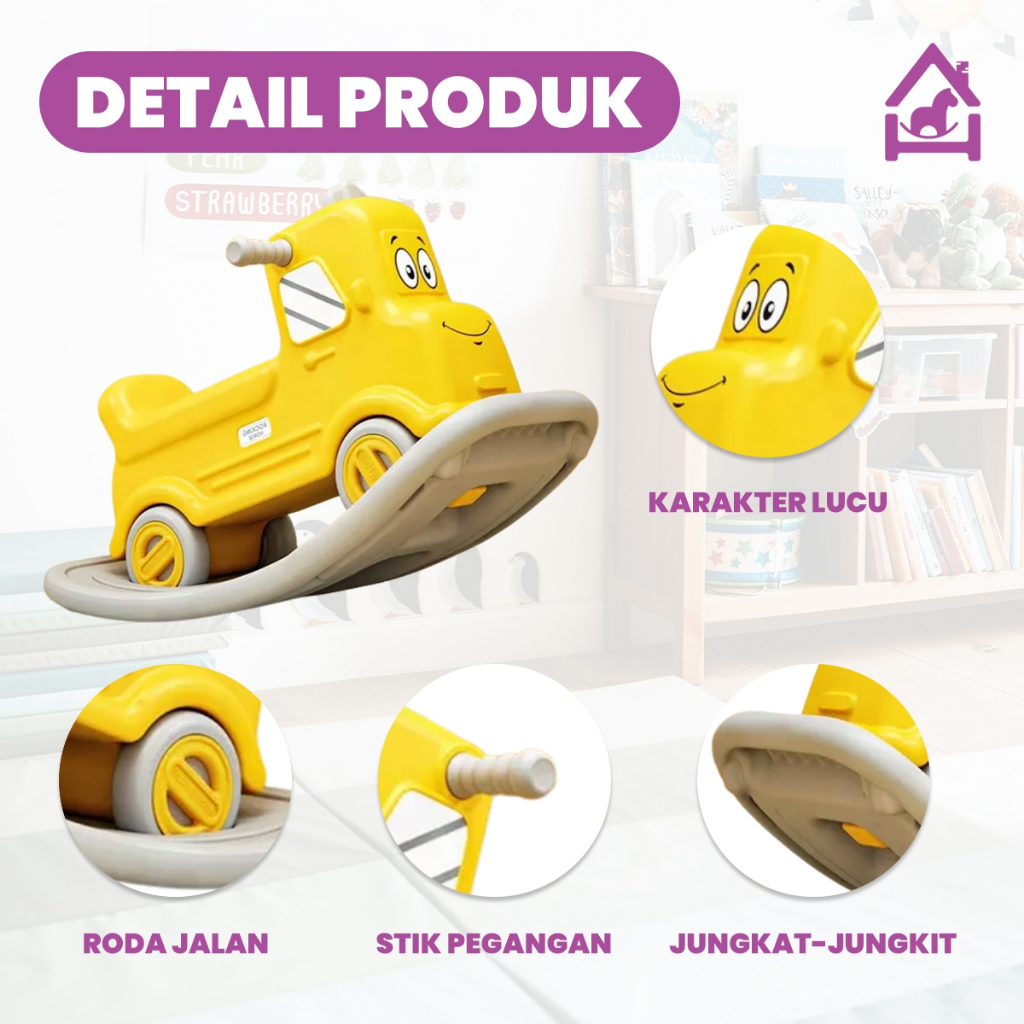 Jual Kuda Kudaan 2 in 1 Rocking Horse Ride On Toy Rocker Jungkat ...