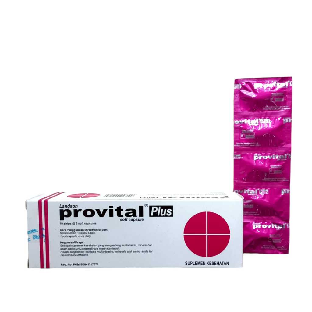 Jual Provital plus Provital plus 50 kapsul Provital | Shopee Indonesia