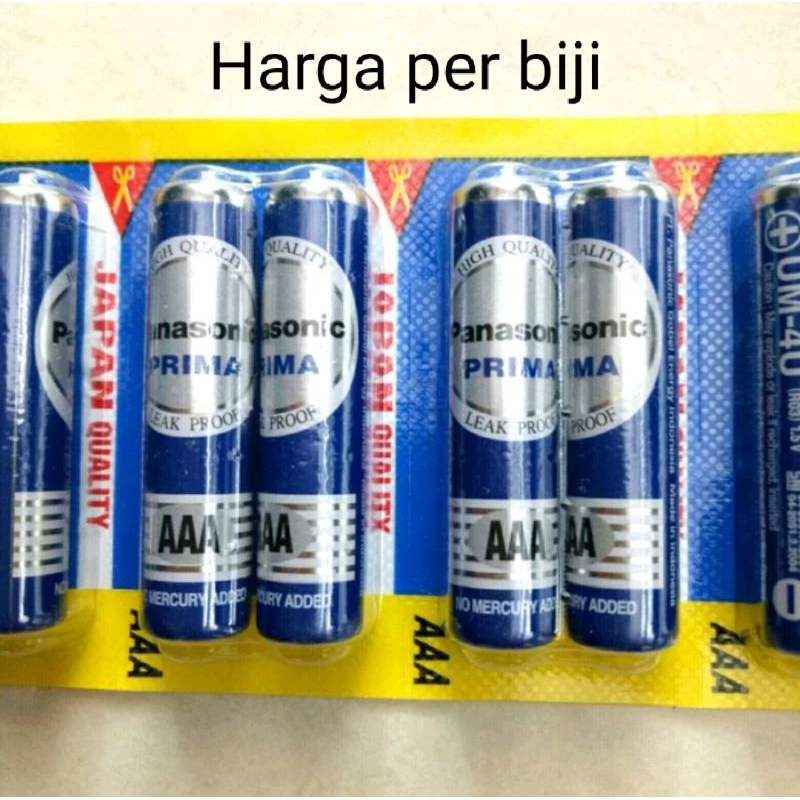 Jual Baterai AAA Panasonic Biru Batere Batre Baturei | Shopee Indonesia