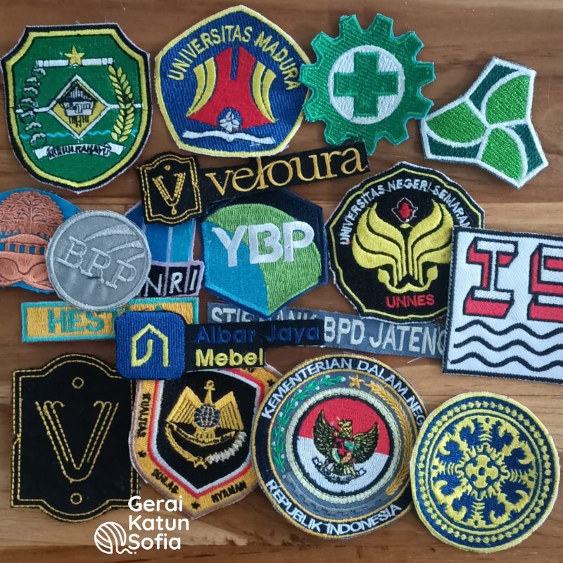 Jual JASA DESIGN BORDIR & EMBLEM Logo | Nama | Tulisan | Shopee Indonesia