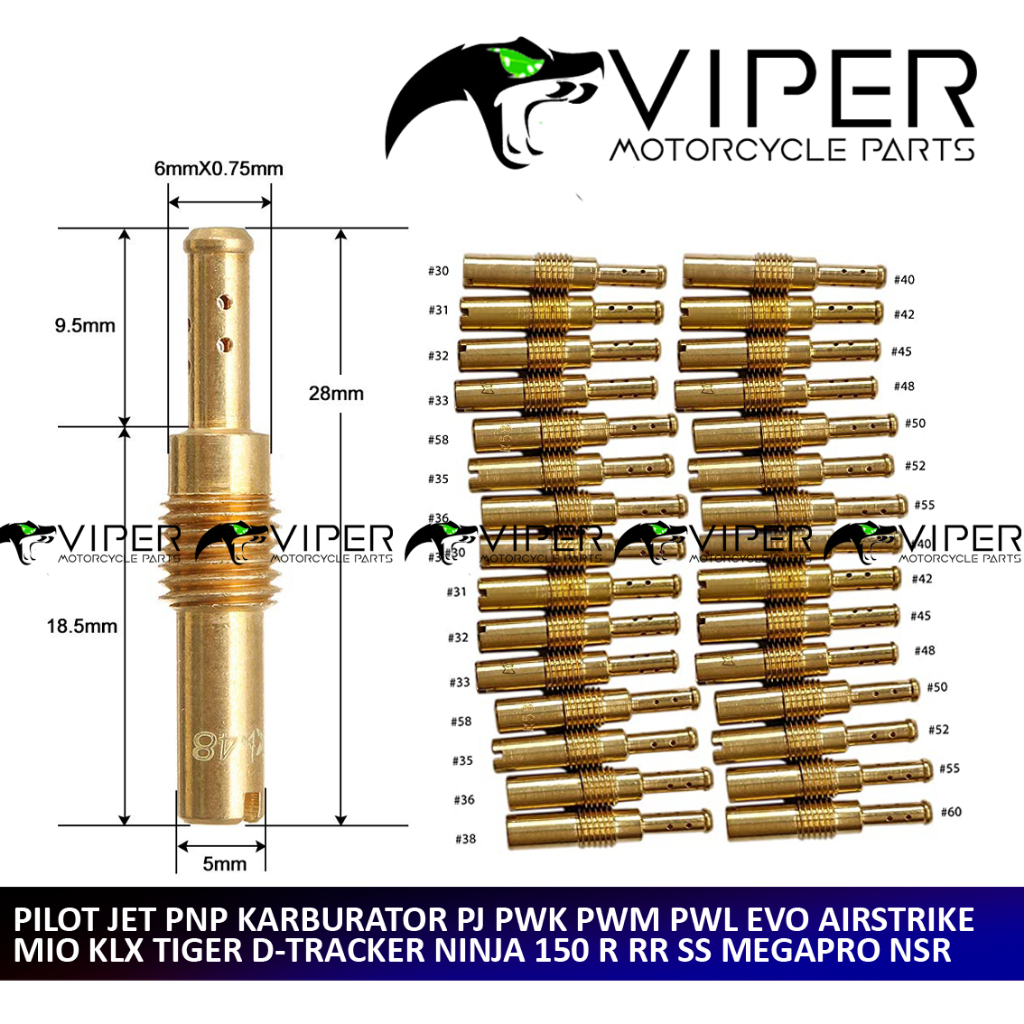 Jual [ BISA COD ] PILOT JET PWK PE KARBURATOR SPUYER MAINJET ORIGINAL KARBURATOR PJ MJ PILOT JET ...