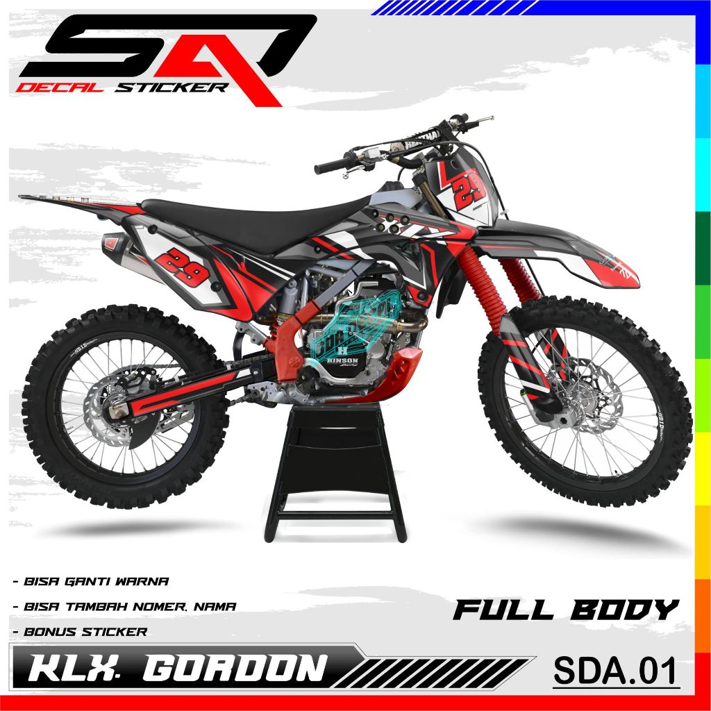 Jual Custom Decal Stiker Full Body KLX GORDON - Dekal Sticker Variasi ...