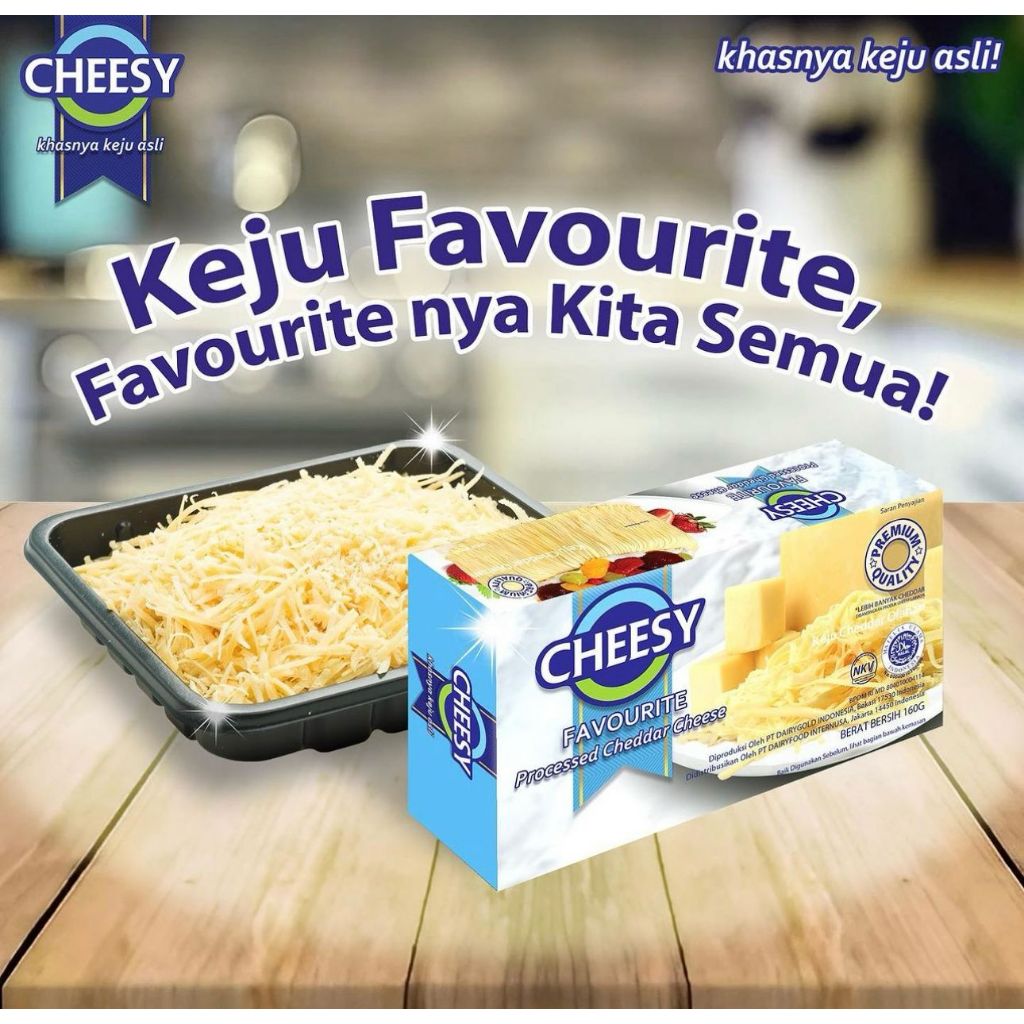 Jual CHEESY FAVOURITE KEJU CHEDDAR OLAHAN 160 GR | Shopee Indonesia
