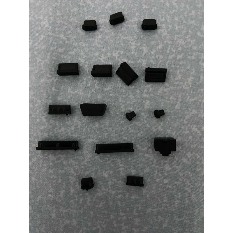 Jual Penutup anti debu cover usb Socket 15pcs KHUSUS HITAM (3pcs type C ...