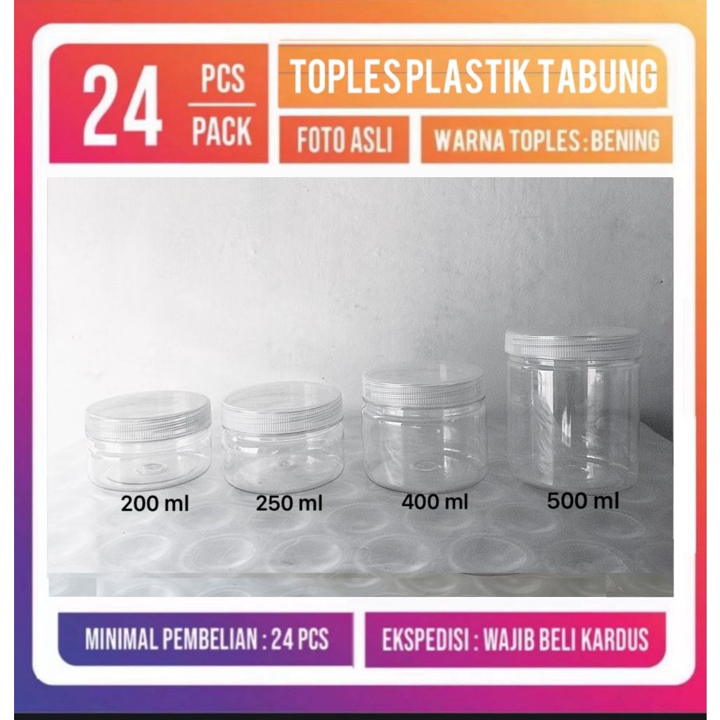 Jual Toples Tabung 200 ml 250 ml 400 ml 500 ml 600 ml 800 ml 1000 ml ...