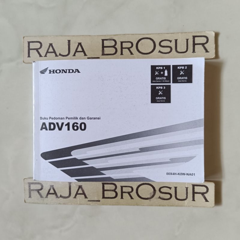 Jual Buku pedoman pemilik dan garansi/Manual Book Honda ADV 160 ADV160 ...