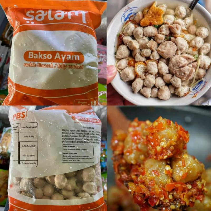 Jual bakso Ayam sapi salam 500g/salam pentol bakso | Shopee Indonesia
