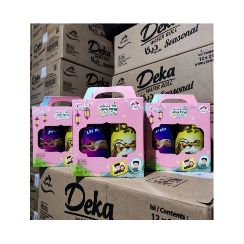 Jual Deka wafer roll 1 paket isi 2 kaleng | Shopee Indonesia
