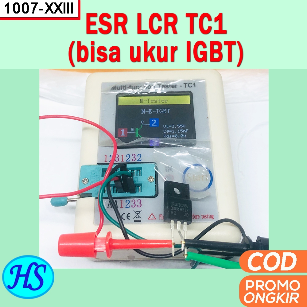 Jual ESR LCR TC1 Transistor TFT Diode Triode Capacitance IGBT ESR Meter | Shopee Indonesia