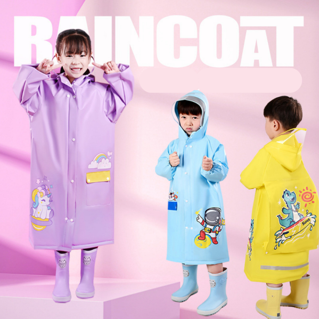 Jual Jas Hujan Anak Karakter Lucu Hoodie EVA | Mantel Anak Laki Laki ...