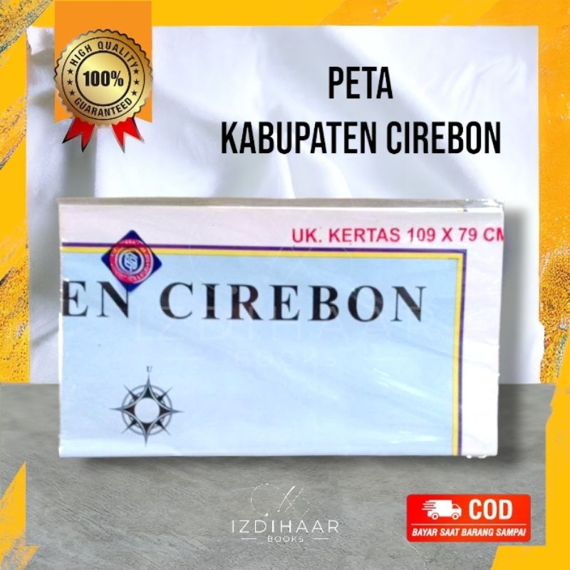 Jual Peta Lipat Kab. Cirebon uk. 109cm x 79cm | Shopee Indonesia