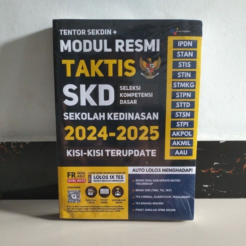 Jual Buku SKD Kedinasan : Modul Resmi Taktis SKD Kedinasan 2024-2025 Kisi-Kisi Terupdate ...