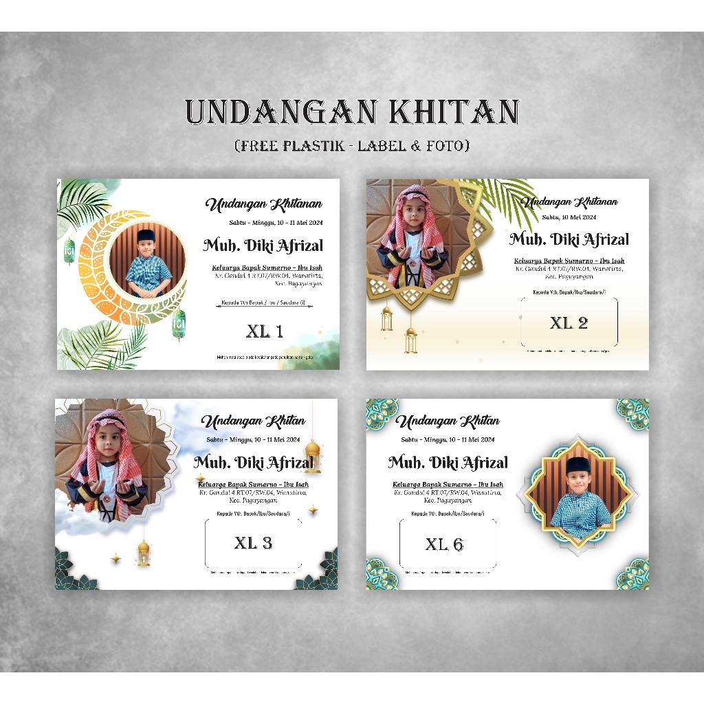 Jual Undangan Khitanan / Sunatan Harga Terjangkau | Shopee Indonesia
