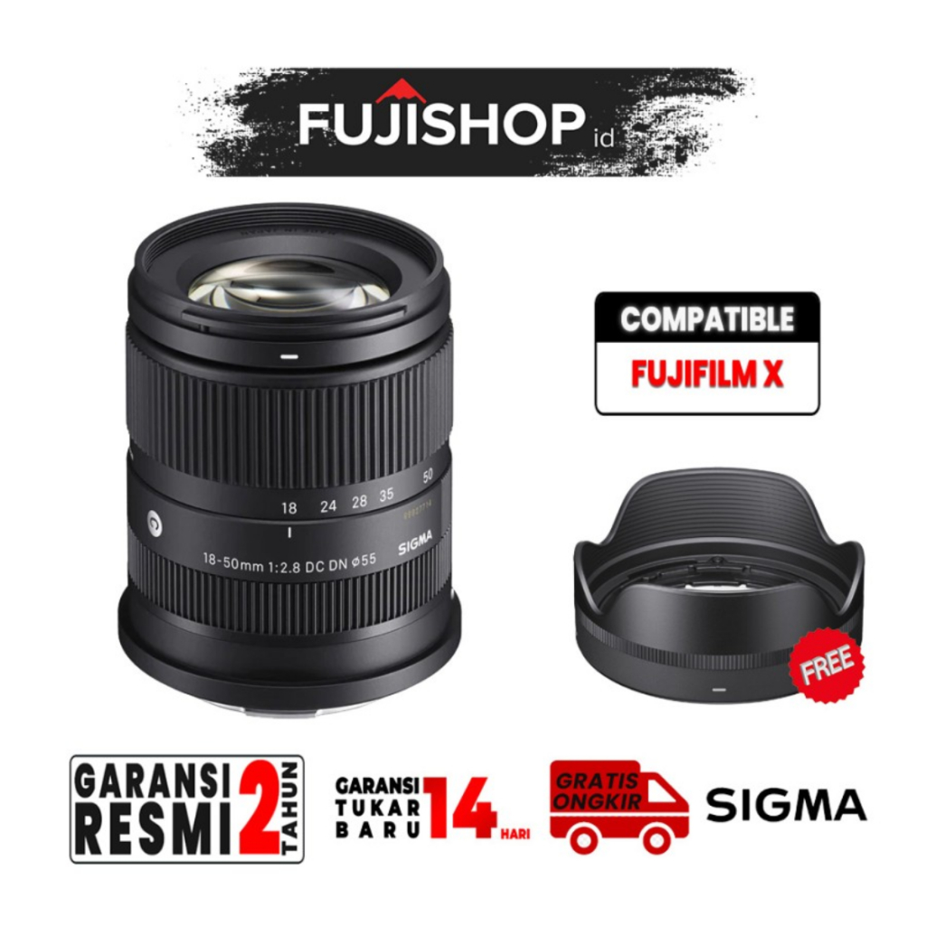 Jual Sigma 18-50mm F2.8 DC DN For X Mount / Lensa Sigma 18-50mm ...