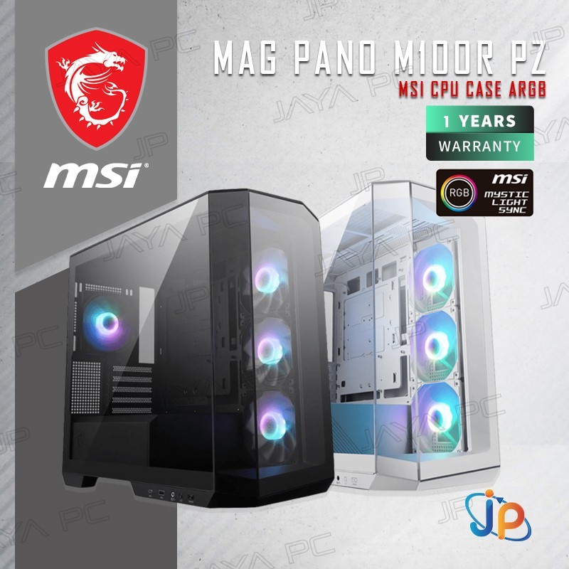 Jual MSI Gaming Case MAG PANO M100R PZ ARGB - Tempered Glass Casing ...