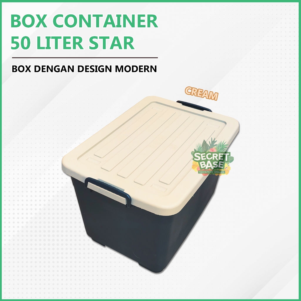 Jual BOX STAR 50 LITER + RODA - Kontainer Box Plastik / Container Box ...