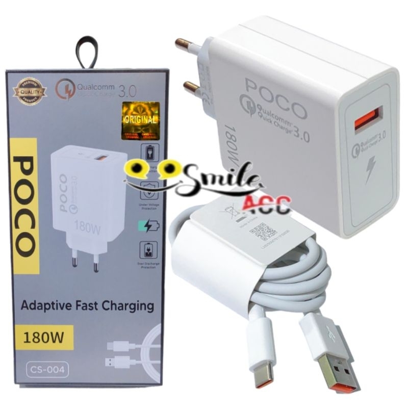 Jual Charger Cas POCO M5 M5S M4 5G X5 Pro F4 GT Type C 180w 180 wat Fast charging Original ...