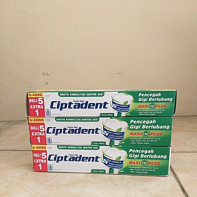 Jual Ciptadent Maxi 12 Plus Cool Mint 75 gr | Shopee Indonesia