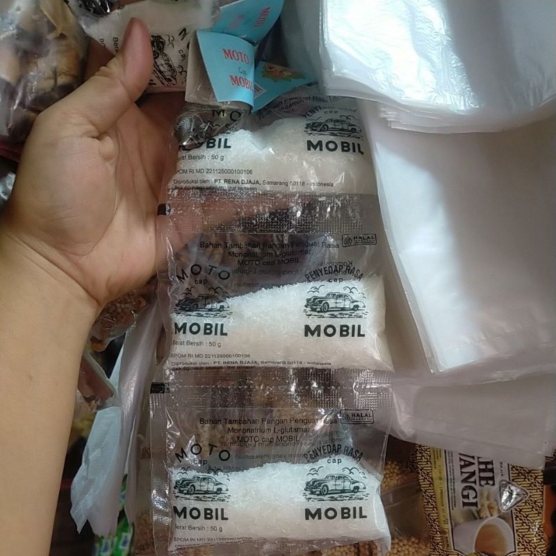 Jual moto mobil renceng isi 6 pcs x 50 gr micin penyedap rasa cap mobil ...