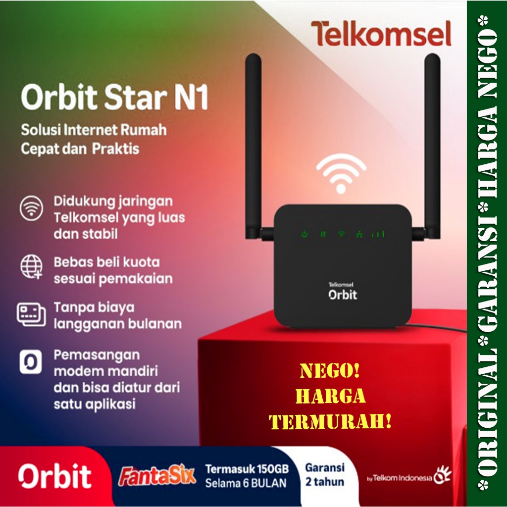Jual Telkomsel Orbit Star Lite Termurah Modem Wifi 4G High Speed Bonus ...