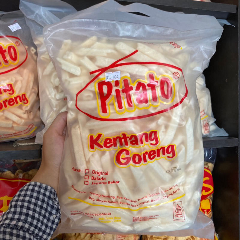 Jual PITATO KENTANG GORENG Balado & Original 250gr | Shopee Indonesia