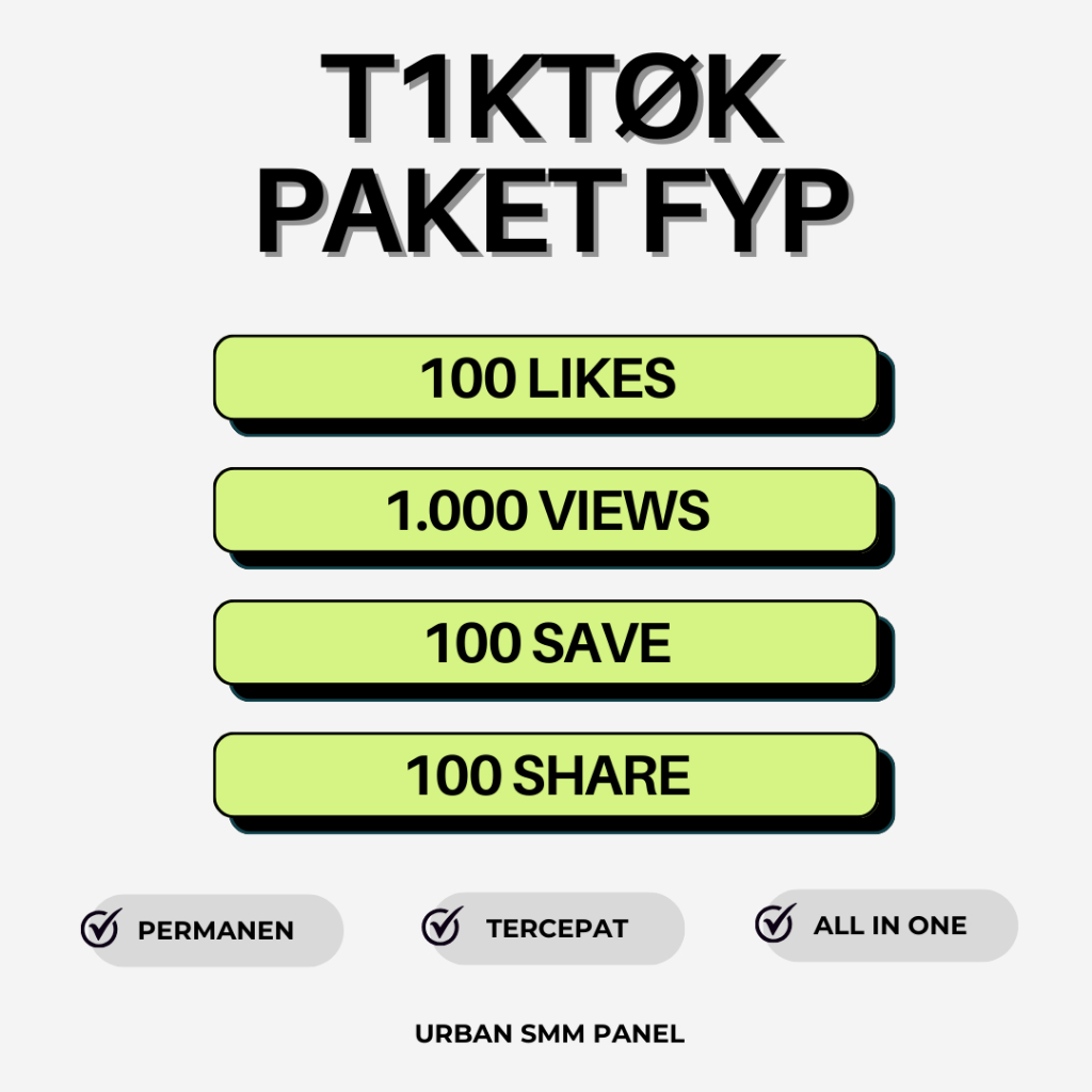 Jual URBAN SMM - Paket Tiktok Like dan View Tiktok Permanen| Tiktok Like View Bergaransi Real ...