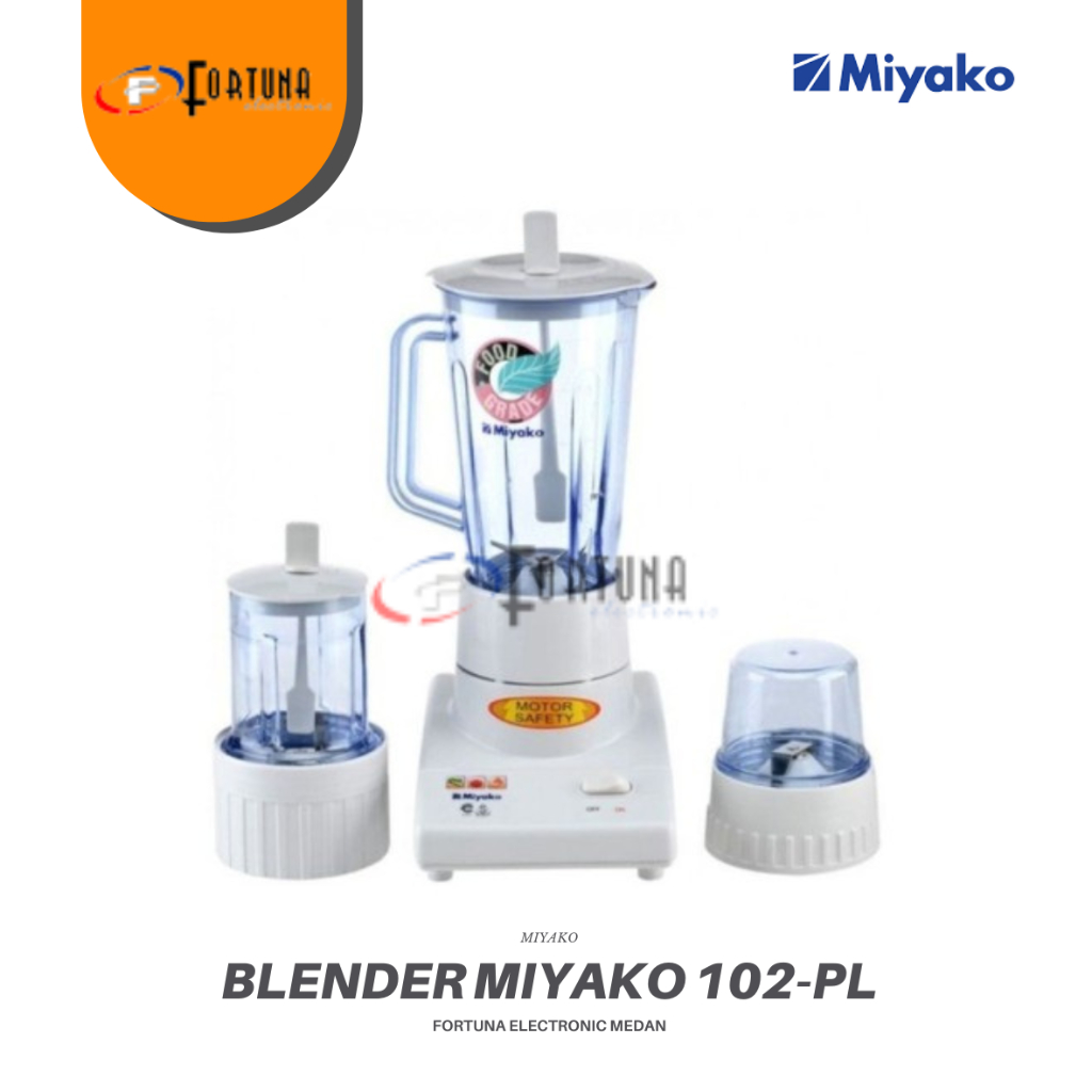 Jual MIYAKO BLENDER PLASTIK 3 IN 1 BL102PL / BL 102 PL MEDAN | Shopee ...
