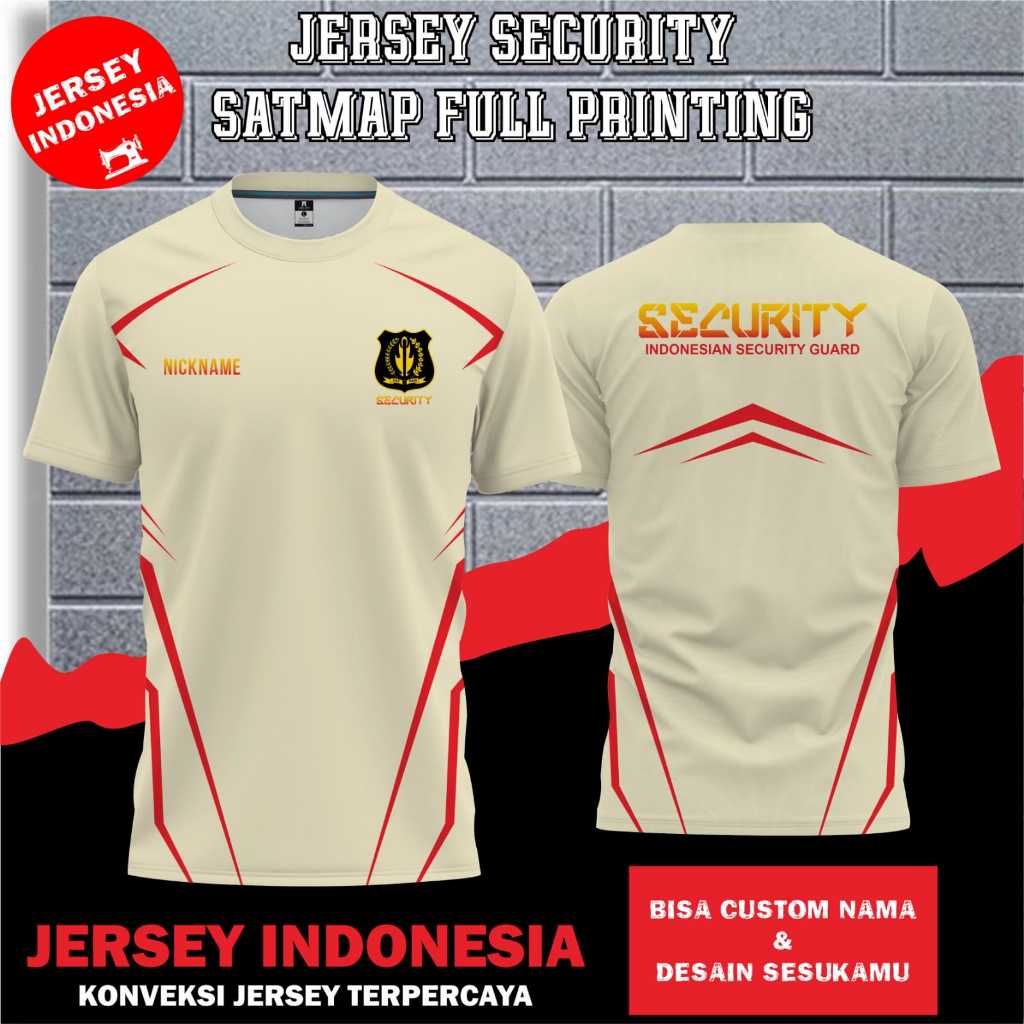 Jual Baju Jersey SECURITY SATPAM Terbaru Lengan Panjang dan Pendek ...