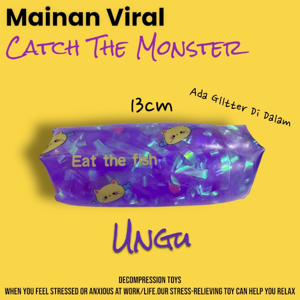 Jual Mainan Anak Viral slime jelly licin catch the monster water snake ...