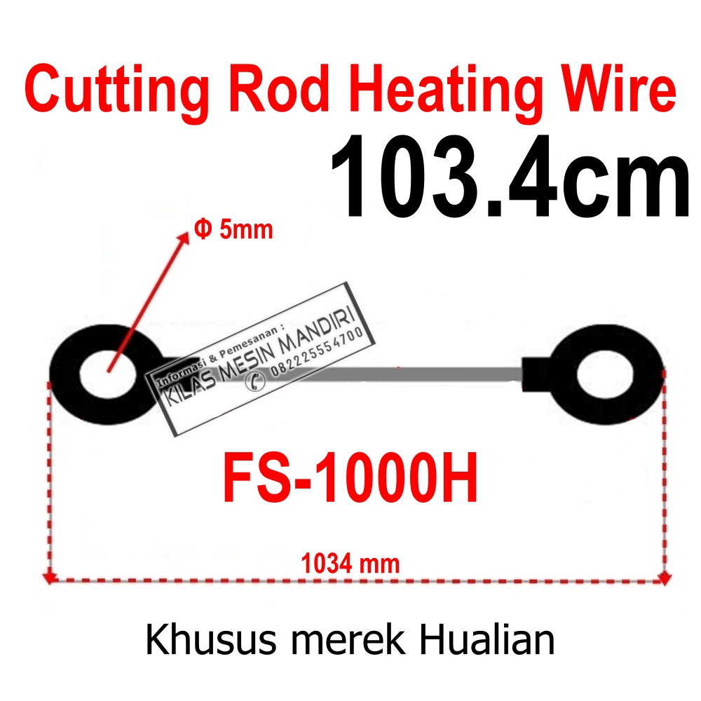 Jual Plat Kawat Potong Pemanas Mesin Hand Sealer Element Rod Heating ...