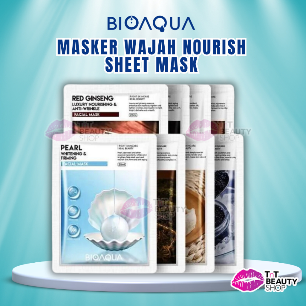 Jual BIOAQUA Masker Wajah Nourish Sheet Mask Face Mask 28ml - Masker Muka - Facial Mask | BIO ...