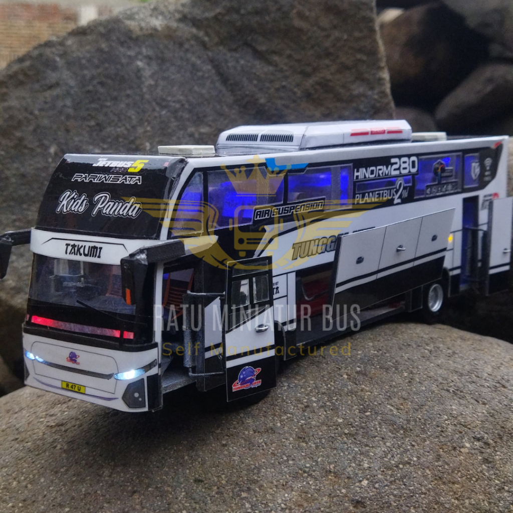Jual Miniatur Bus Kids Panda Tunggal Jaya Jetbus 5 Full Interior ada ...