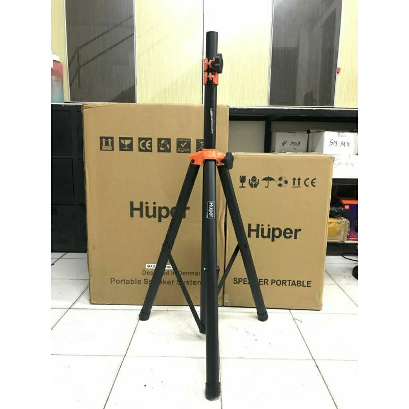 Jual Stand speaker Huper H333 bahan full besi tebal( 2 pcs) | Shopee ...