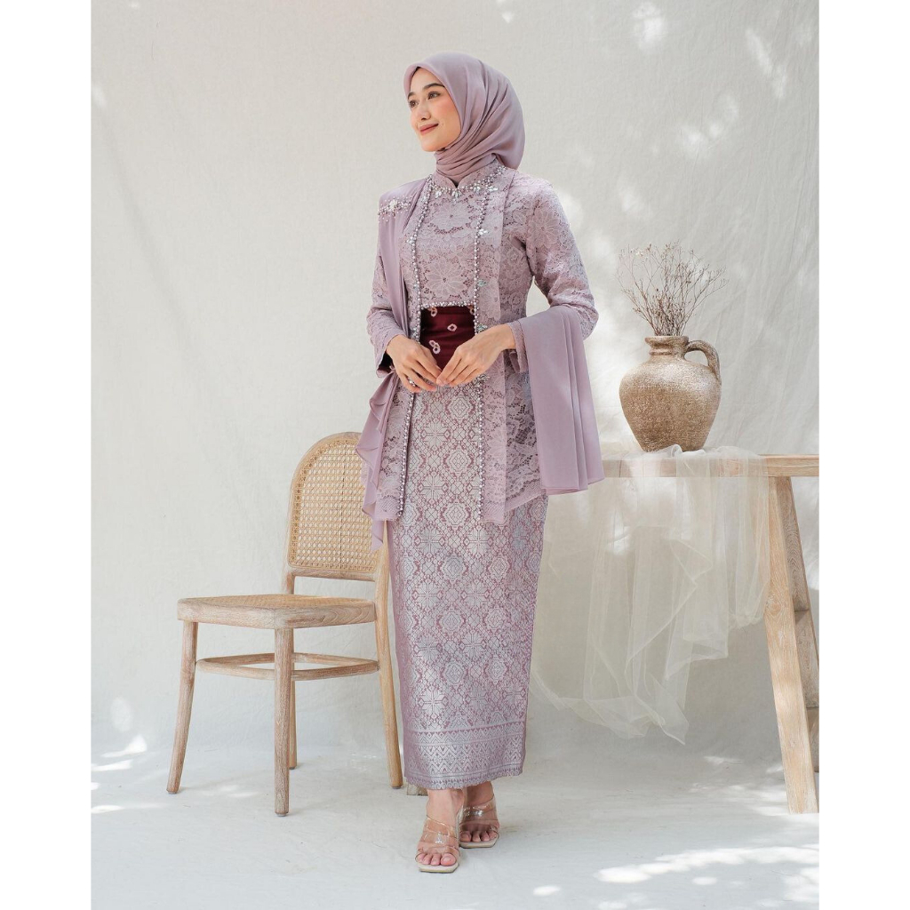 Jual Set Kebaya Kutu Baru Wisuda Modern Kebaya Set Tunik Lamaran Tunangan Batik Baju Couple ...