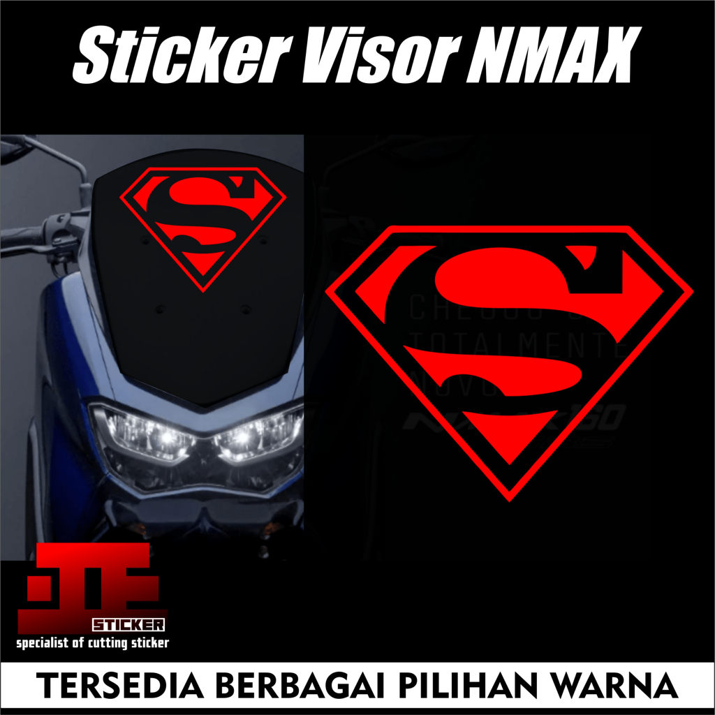 Jual stiker visor NMAX sticker motor superman | Shopee Indonesia
